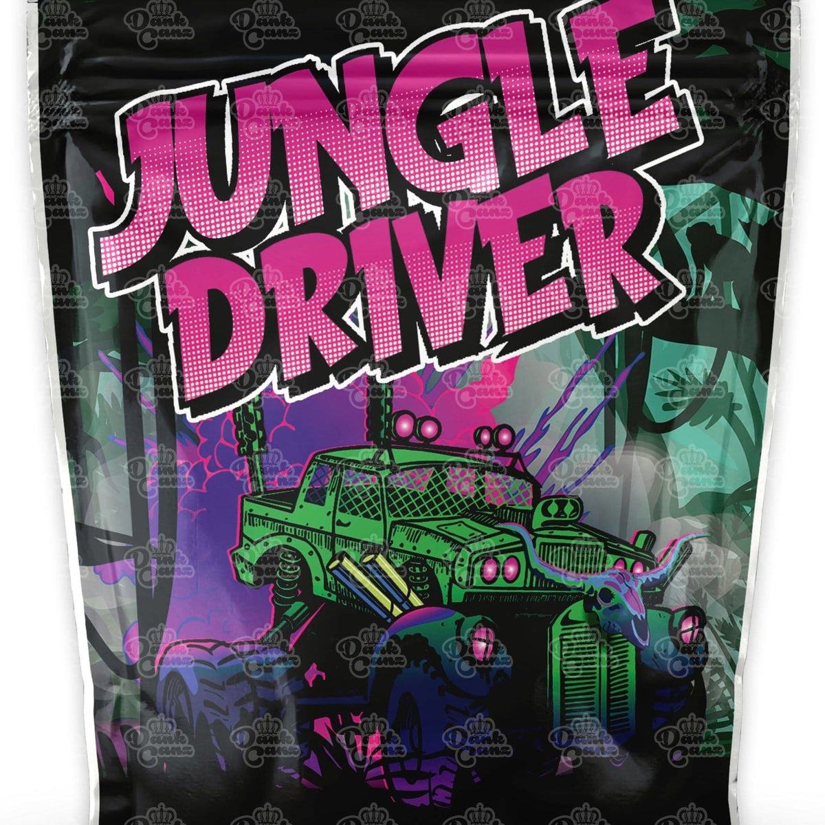 Jungle Driver Mylar Bags | cali packz | Empty Packaging Size