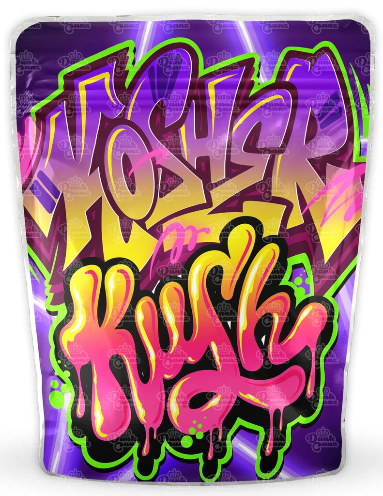 Kosher Kush Mylar Bags | Cali Packs | Empty Packaging Size