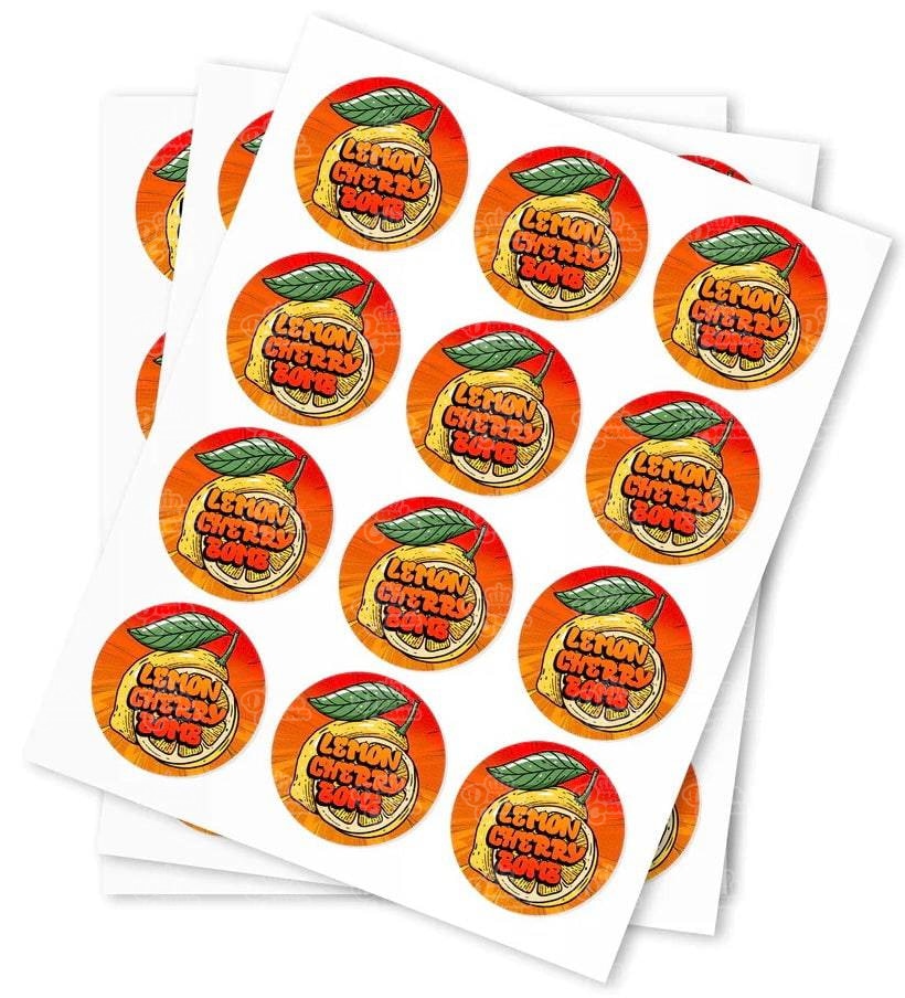 Lemon Cherry Bomb Strain Stickers