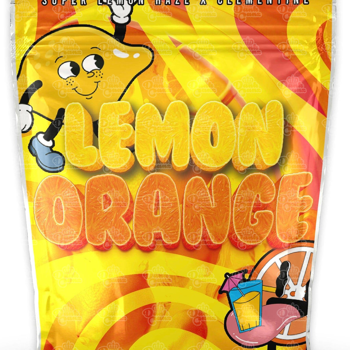 Lemon Orange Mylar Bags | Cali Packs | Empty Packaging Size – DC Packaging