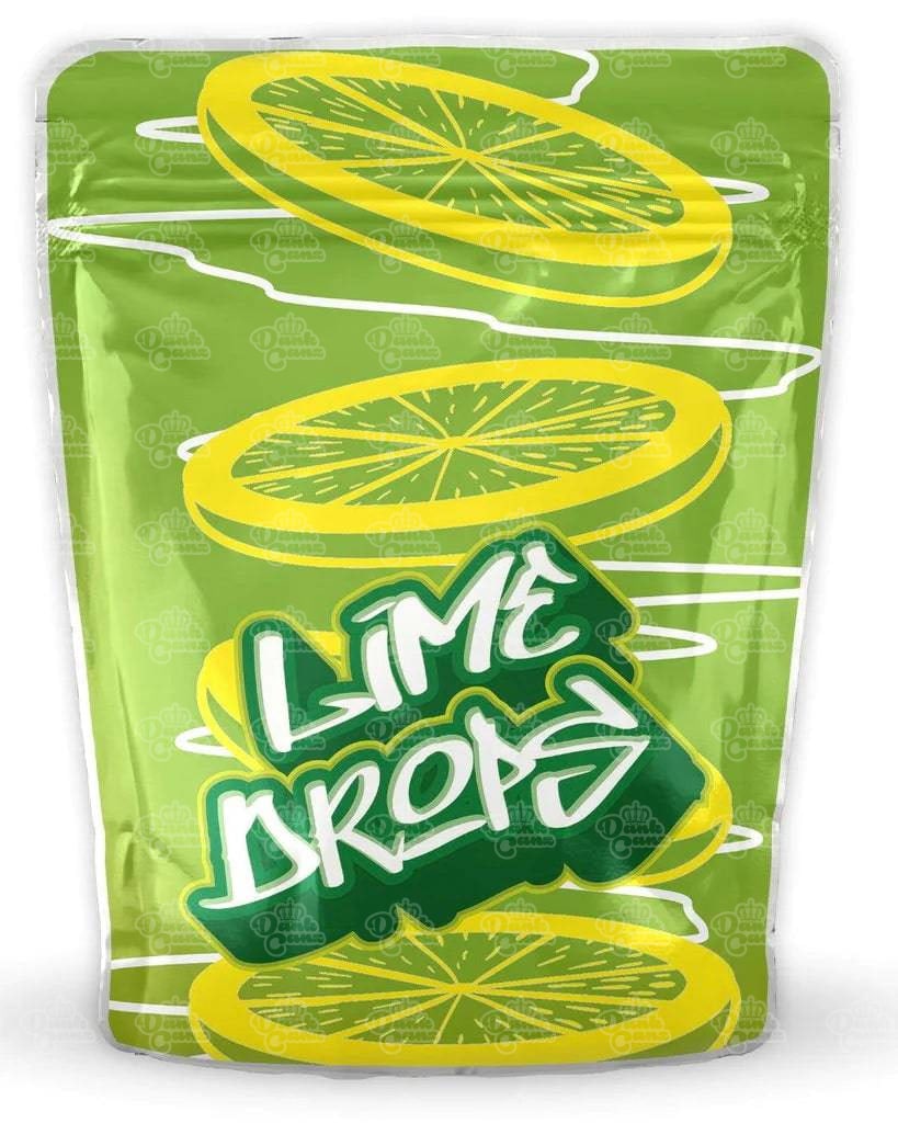 Lime Drops Mylar Bags | Cali Packs | Empty Packaging Size