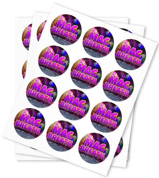Mac Breath Strain Stickers | Cali Labels | Strain Labels