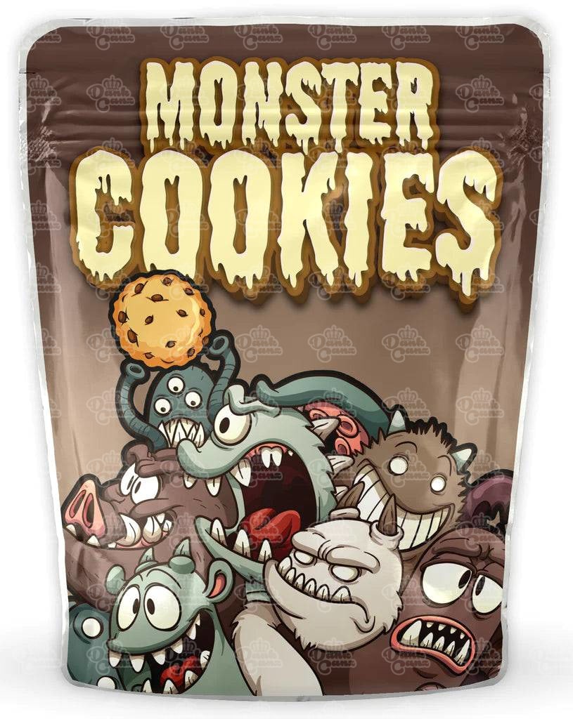 Monster Cookies Mylar Bags | Cali Packs | Empty Packaging Size
