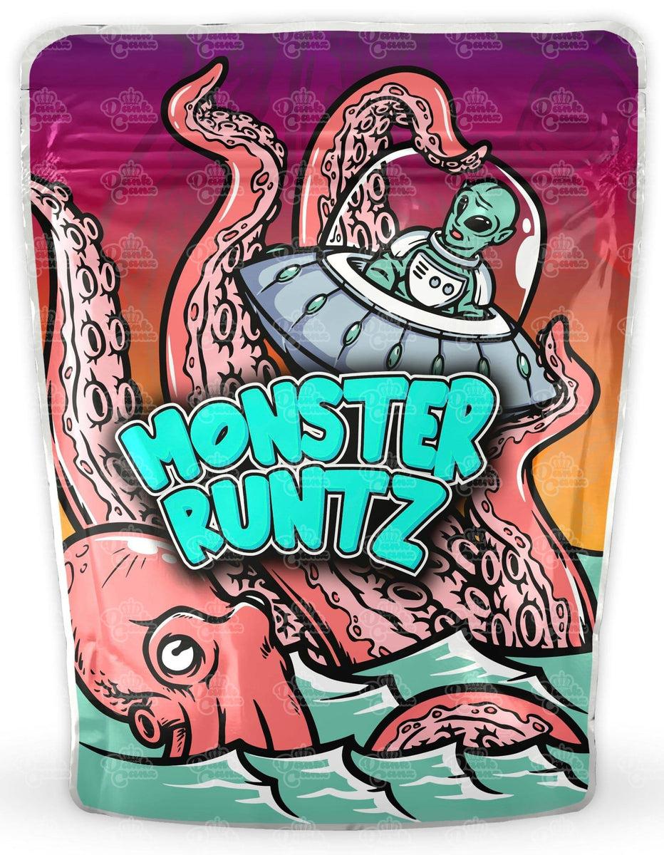 Monster Runtz Mylar Bags | Cali Packs | Empty Packaging Size