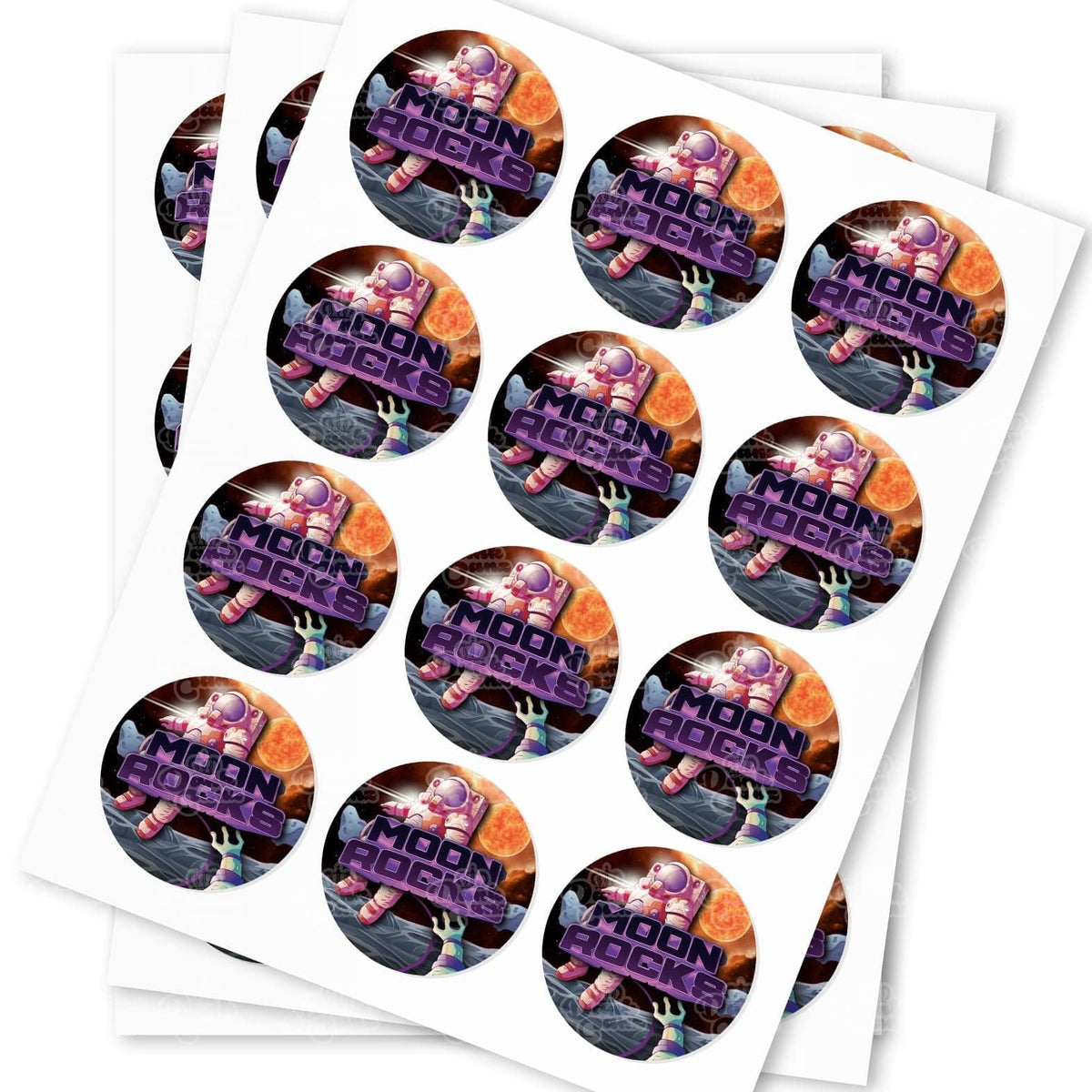 Moon Rocks Strain Stickers – DC Packaging
