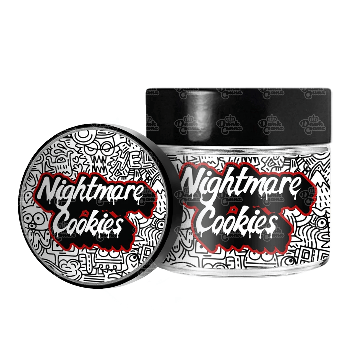 8 Ball Kush Childproof 3.5g Glass Jars