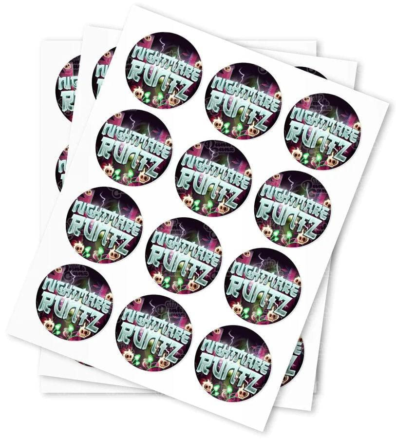 Nightmare Runtz Strain Stickers – DC Packaging