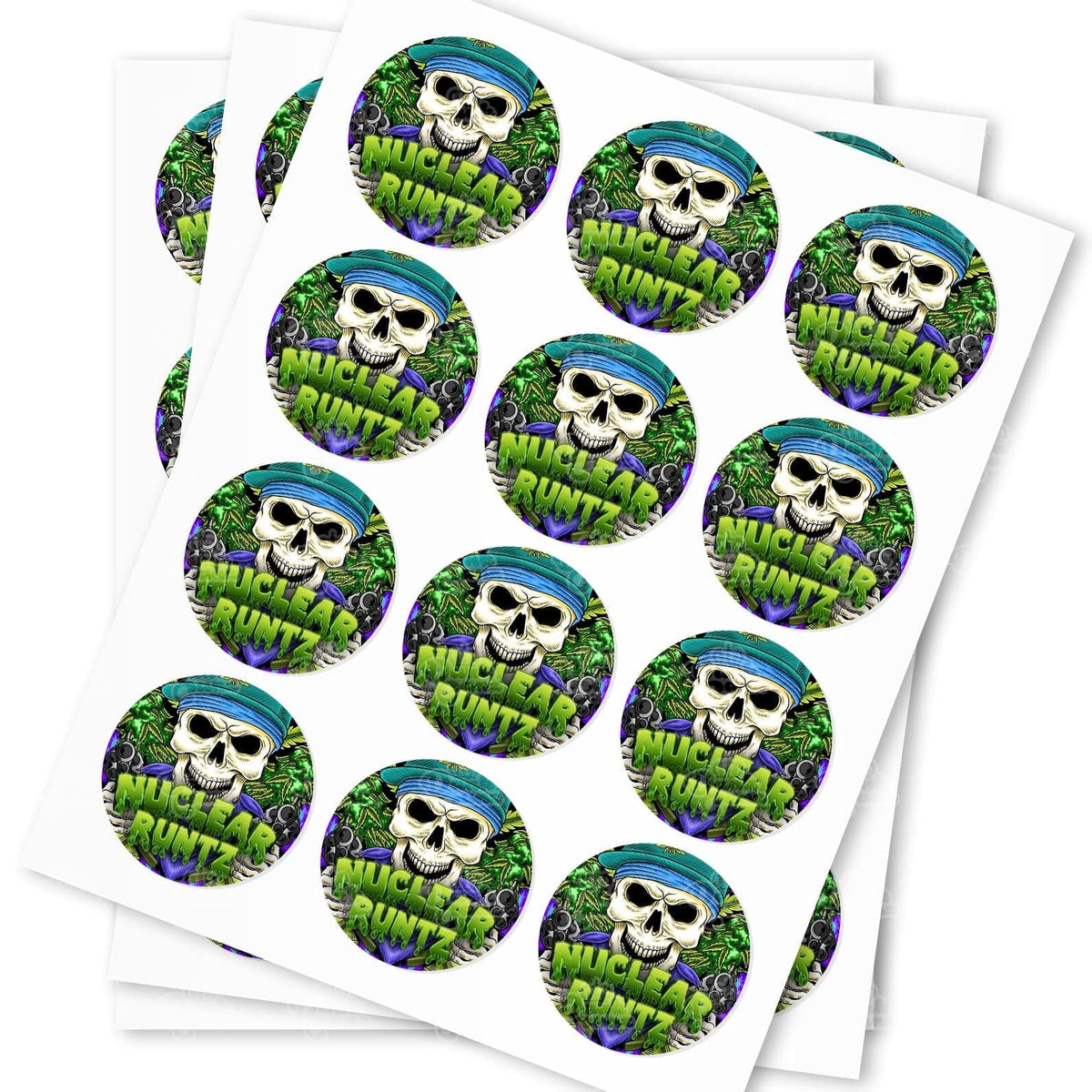 Nuclear Runtz Strain Stickers | Strain Labels | 420 Prints – DC Packaging