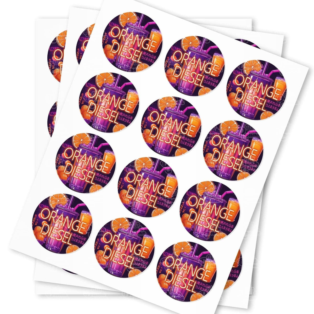 Orange Diesel Strain Stickers – DC Packaging