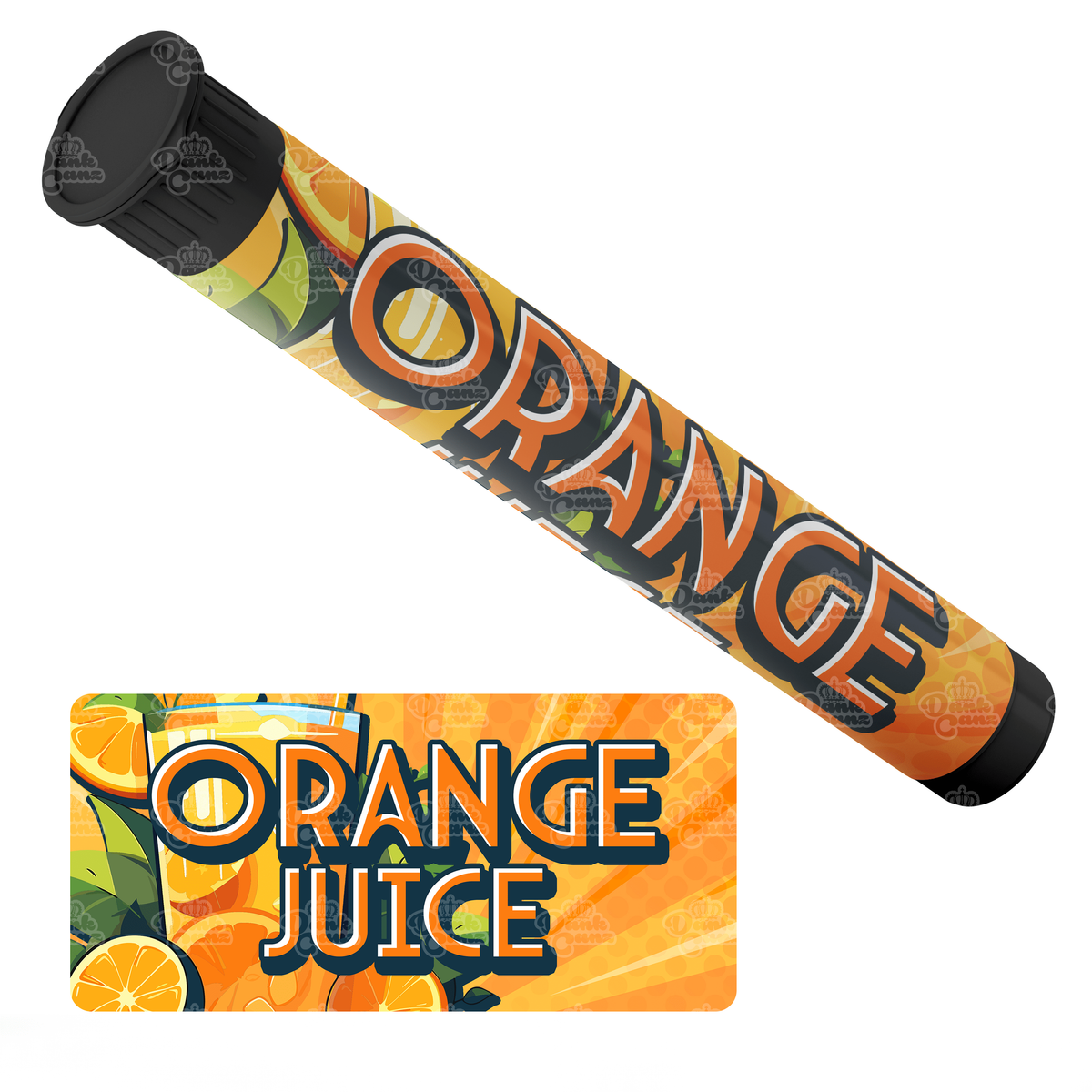 Orange Juice Pre Roll Tubes | Empty Doob Tubes | 115mm – DC Packaging