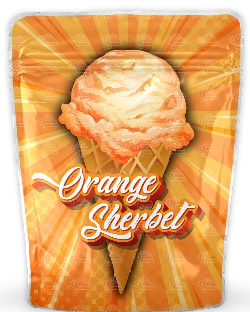 Orange Sherbet Mylar Bags | Cali Packs | Empty Packaging Size