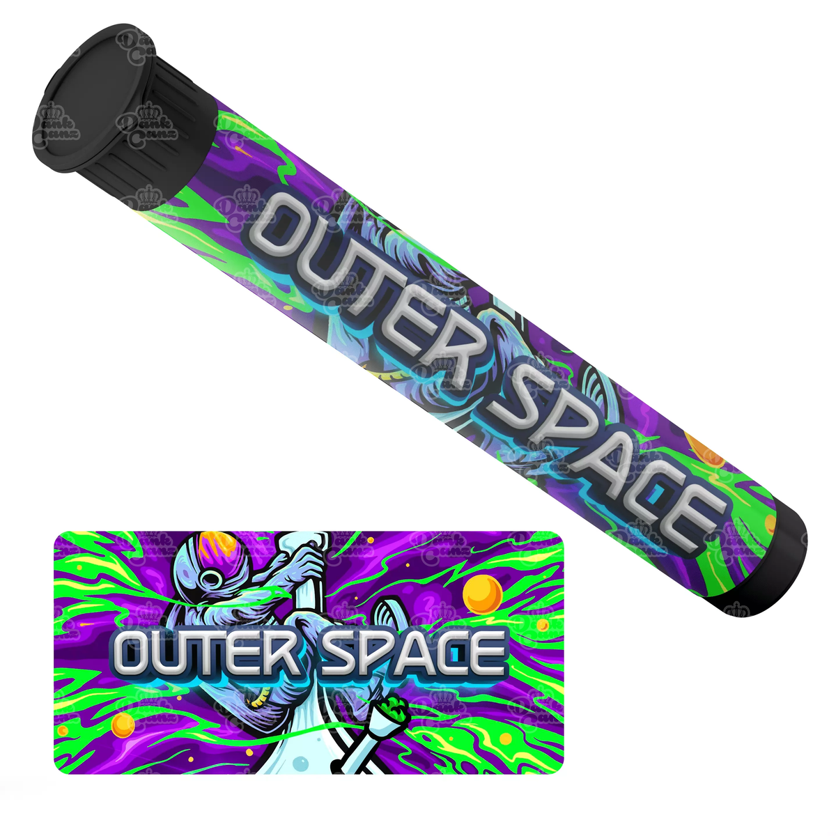 Outer Space Pre Roll Tubes | Empty Doob Tubes | 115mm – DC Packaging