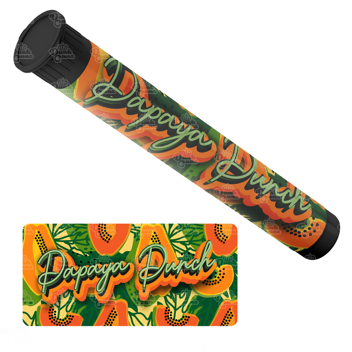 Papaya Punch Pre Roll Tubes | Empty Doob Tubes | 115mm – DC Packaging