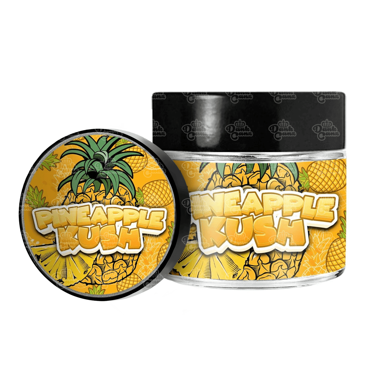 Pineapple Kush 3.5g Glass Jars | 60ml Jars | Novelty Jars | Empty Jars ...