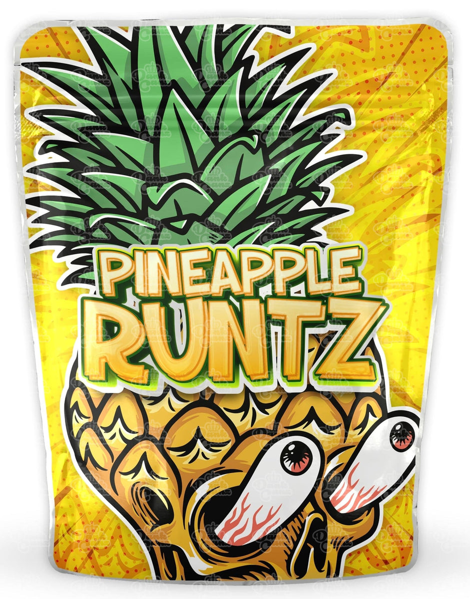 Pineapple Runtz Mylar Bags | Cali Packs | Empty Packaging Size