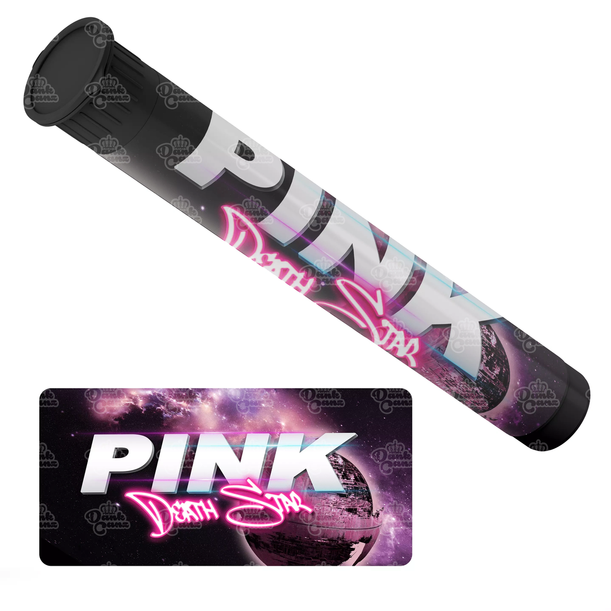 Pink Death Star Pre Roll Tubes | Empty Doob Tubes | 115mm – DC Packaging