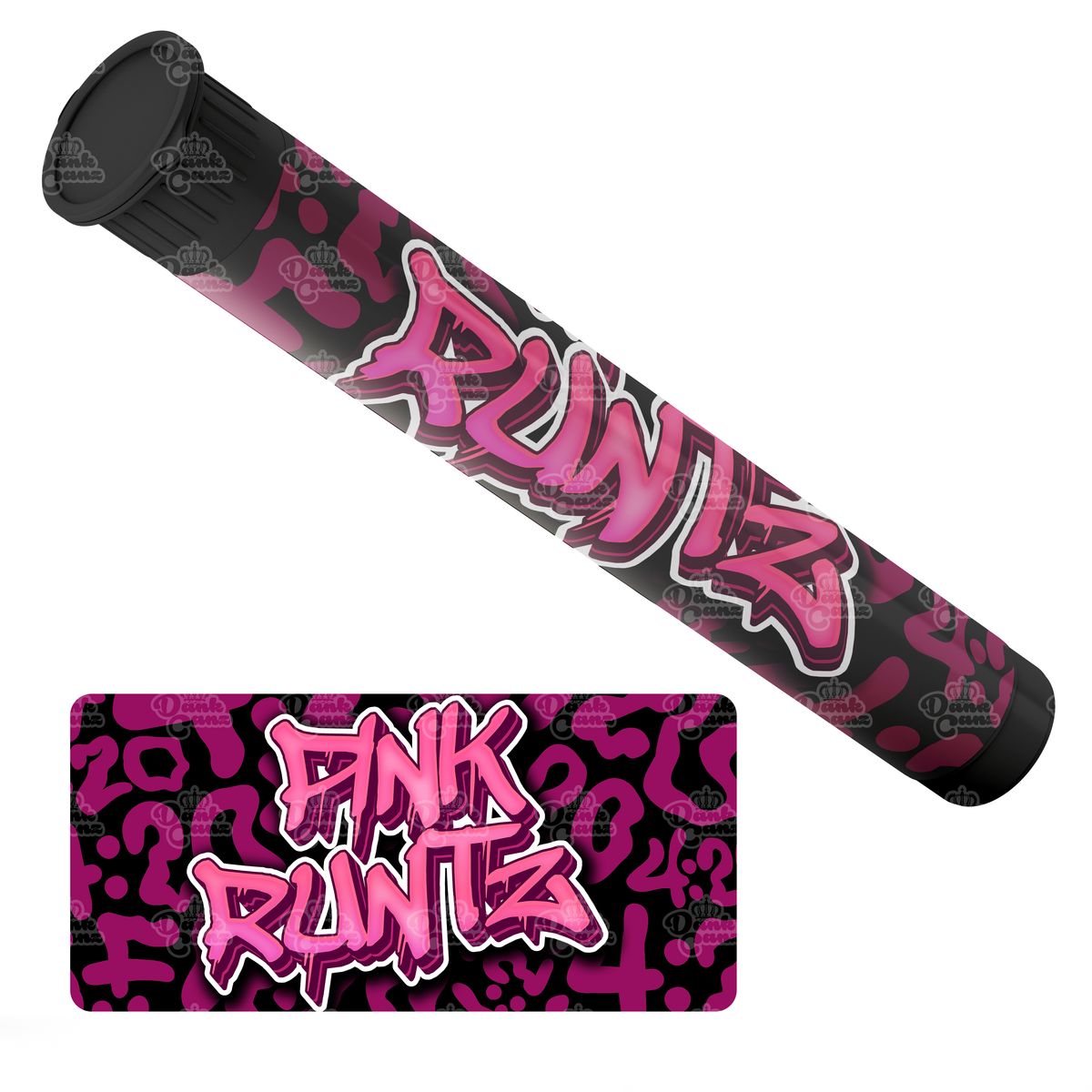Pink Runtz Pre Roll Tubes | Empty Doob Tubes | 115mm