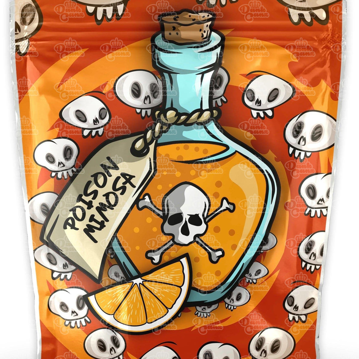 Poison Mimosa Mylar Bags | Cali Packs | Empty Packaging Size – DC Packaging