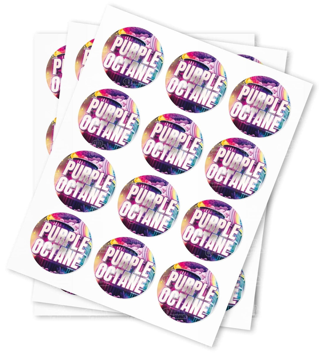 Purple Octane Strain Stickers