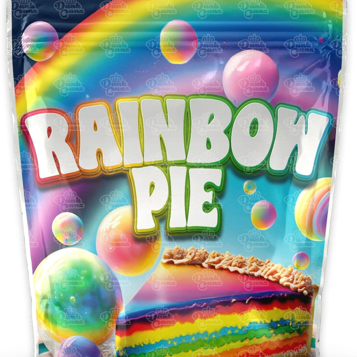 Rainbow Pie Mylar Bags | cali packz | Empty Packaging Size