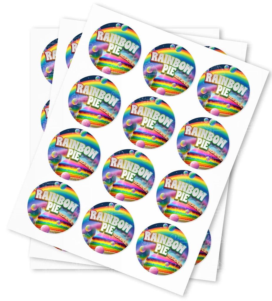 Rainbow Pie Strain Stickers