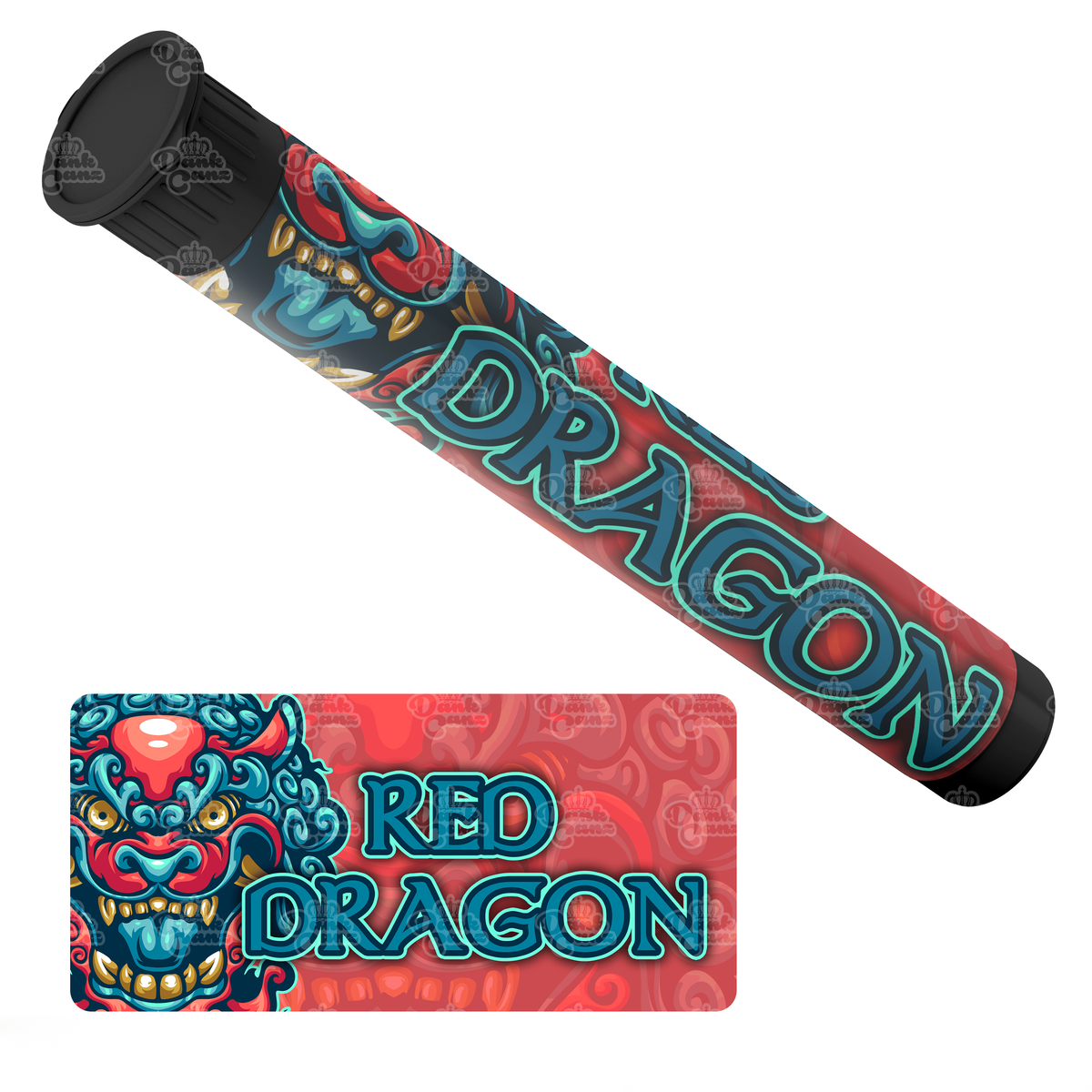 Red Dragon Pre Roll Tubes | Empty Doob Tubes | 115mm