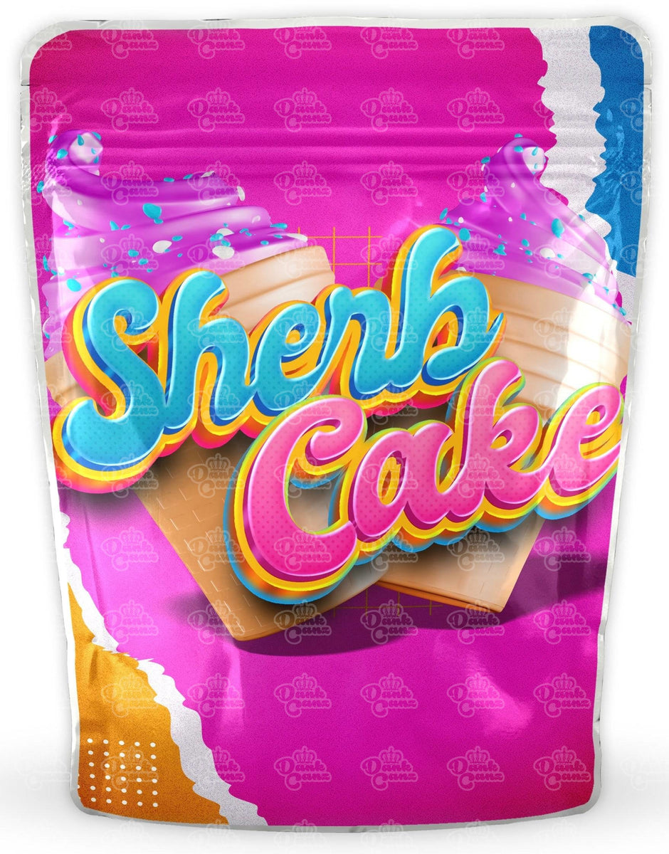 Sherb Cake Mylar Bags | Cali Packs | Empty Packaging Size