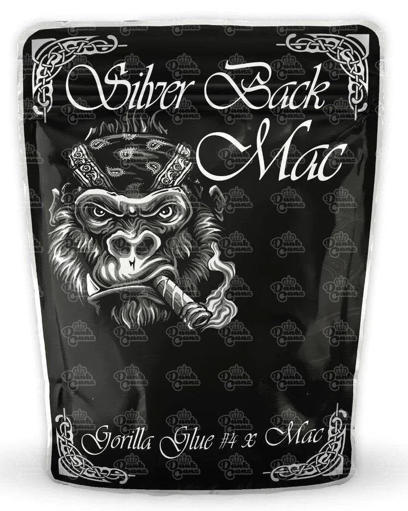 Silver Back Mac Mylar Bags | Cali Packs | Empty Packaging Size