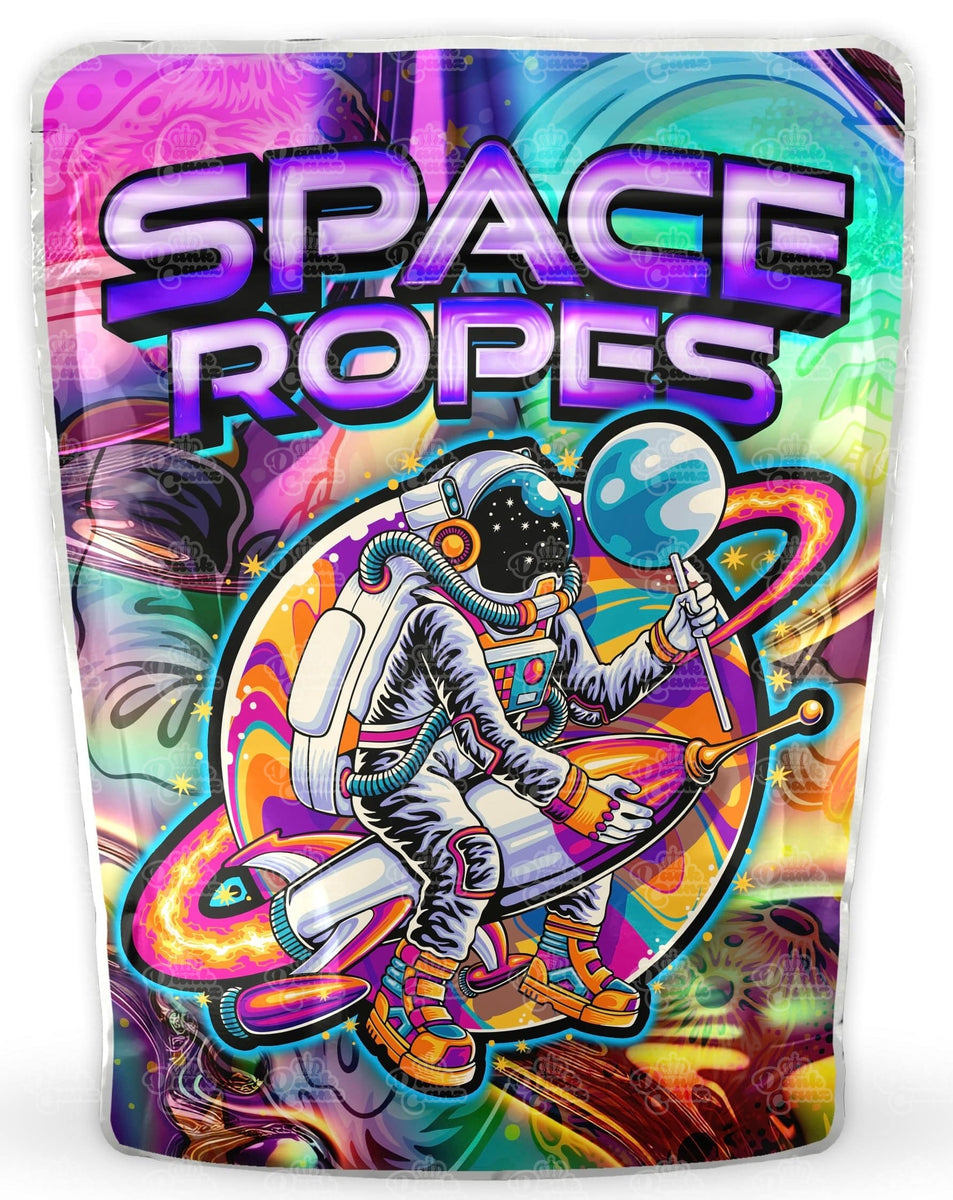 Space Ropes Mylar Bags | Cali Packs | Empty Packaging Size