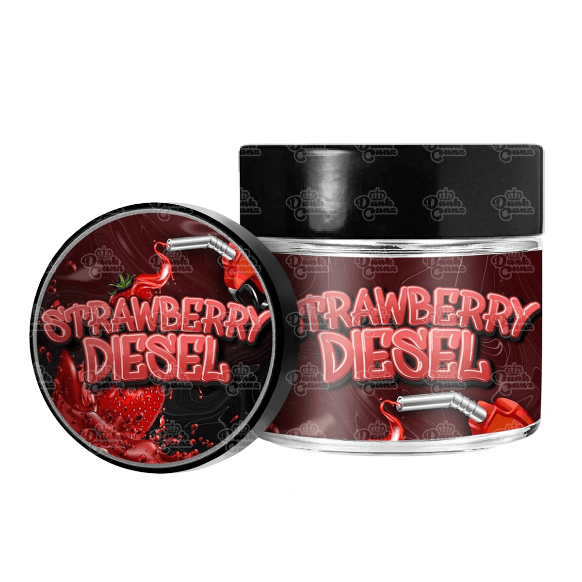 Strawberry Diesel 3.5g Glass Jars | 60ml Jars | Empty Novelty Jars – DC ...