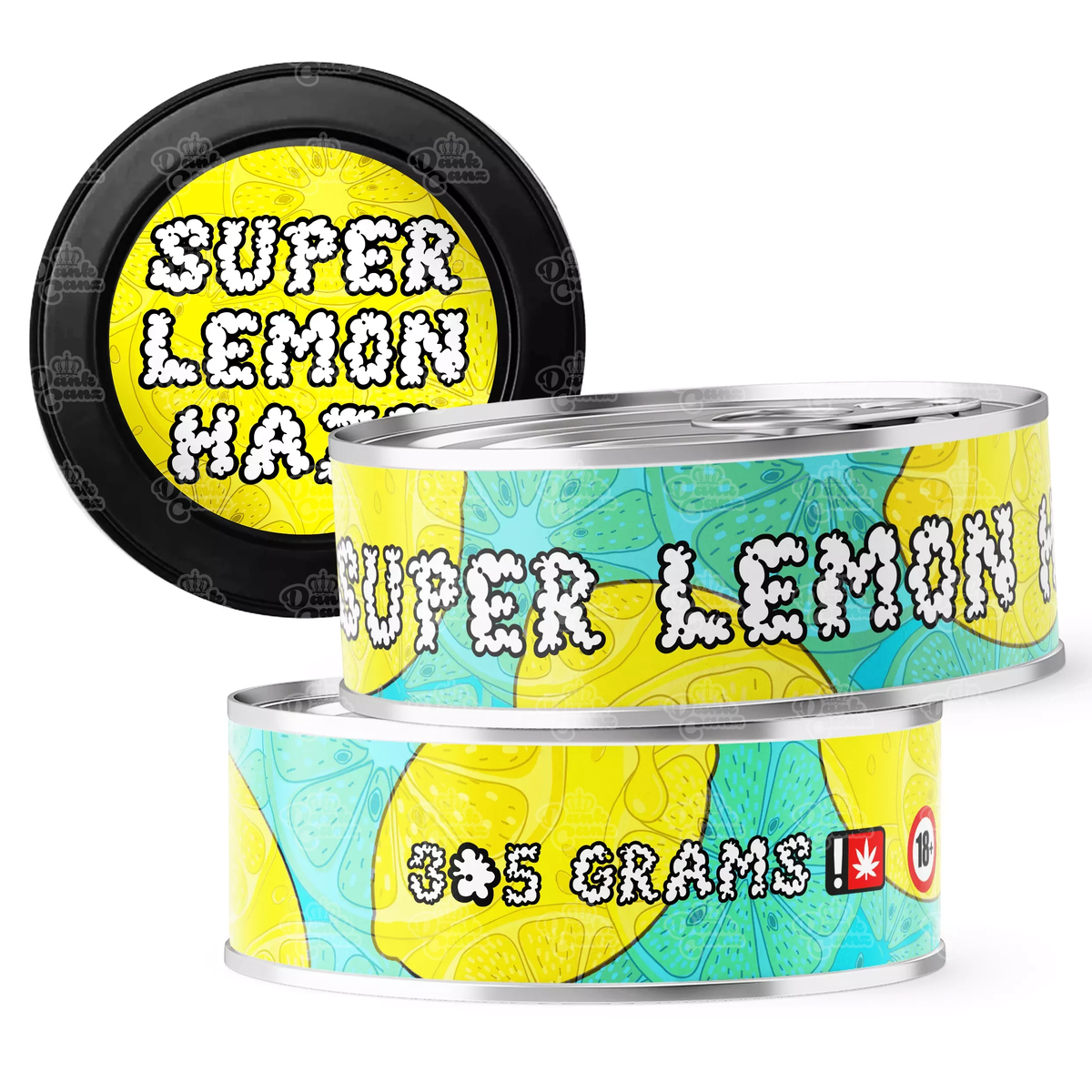 Super Lemon Haze 3.5g Self Seal Tins - Pressitins - Cali Tins – DC ...