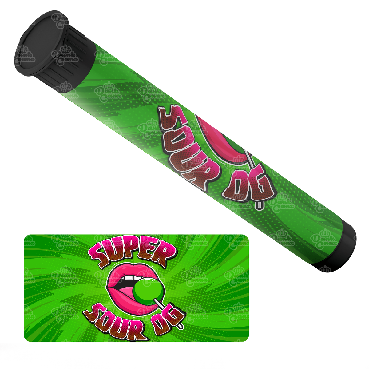 Super Sour OG Pre Roll Tubes | Empty Doob Tubes | 115mm