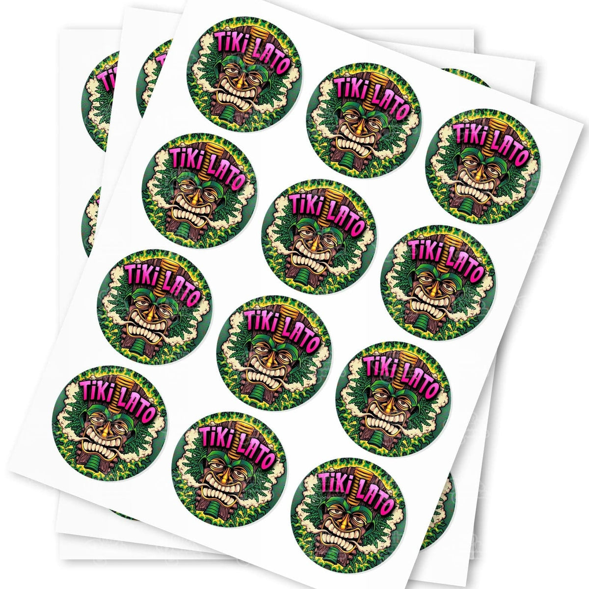 Tiki Lato Strain Stickers | Strain Labels | 420 Prints – DC Packaging