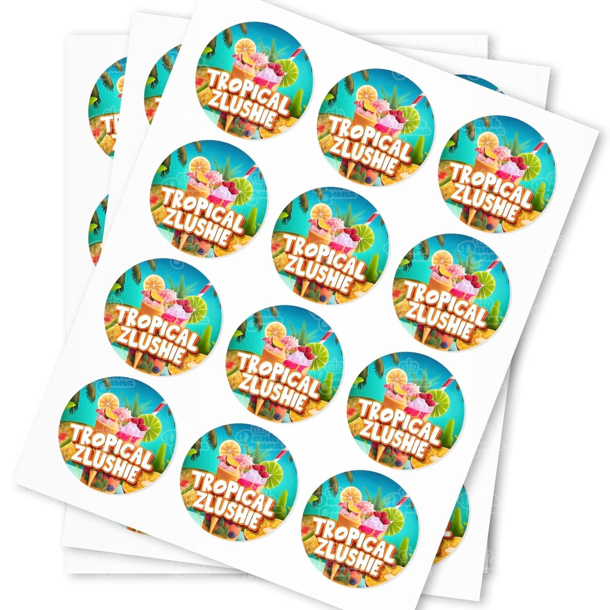 Tropical Zlushie Strain Stickers – DC Packaging