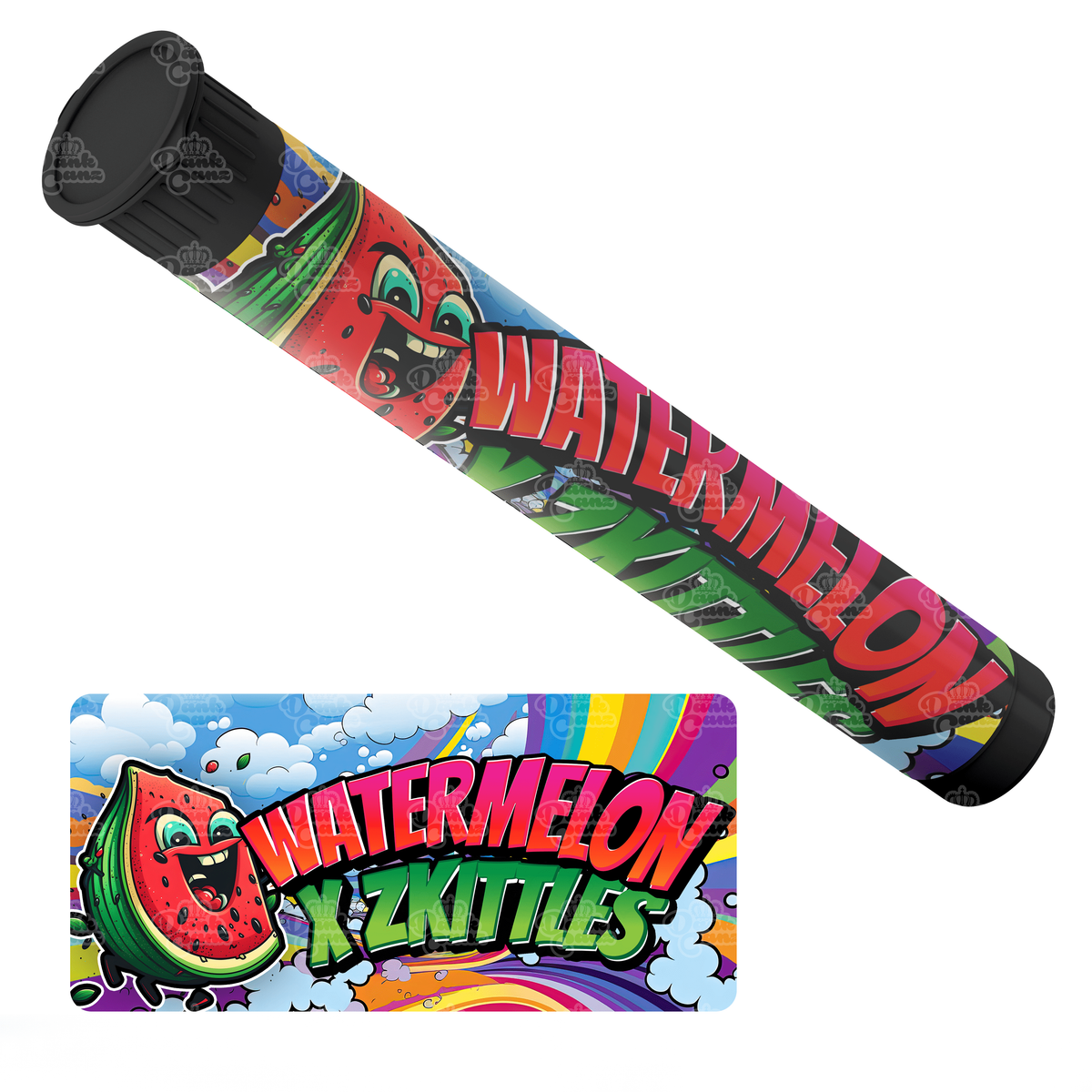 Watermelon x Zkittles Pre Roll Tubes | Empty Doob Tubes | 115mm