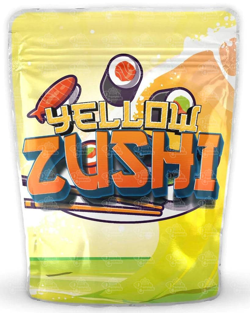 Yellow Zushi Mylar Bags | Cali Packs | Empty Packaging Size – DC Packaging