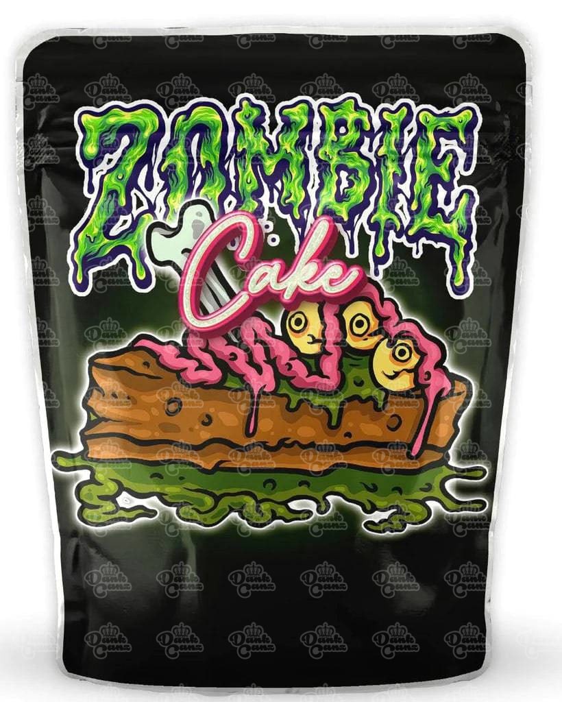 Zombie Cake Mylar Bags | cali packz | Empty Packaging Size