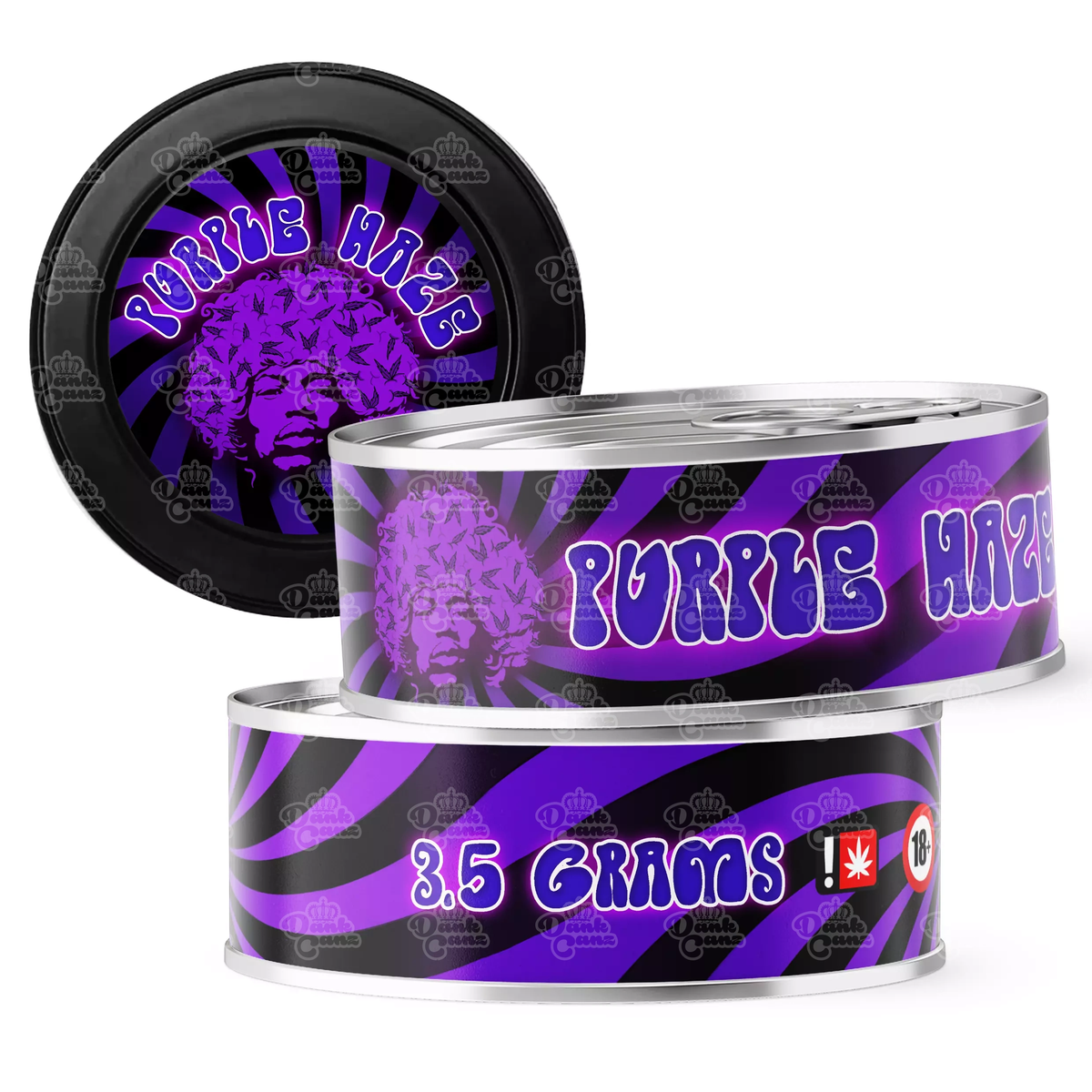 Purple Haze 3.5g Self Seal Tins - Pressitins - Cali Tins