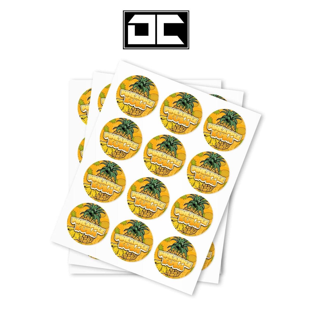 Pineapple Kush Strain Stickers