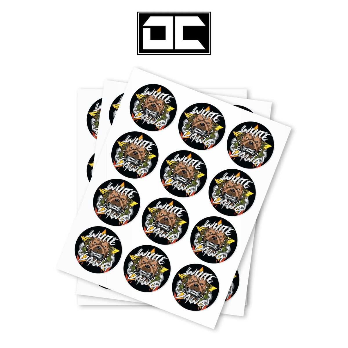 White Dawg Stickers
